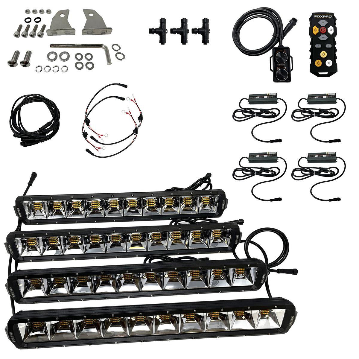 Foxpro Mud Cutter Light Kit 4 Pack 2810 3380 4408 Lumens White Amber foxpro-mud-cutter-light-kit-4-pack-2810-3380-4408-lumens-white-amber