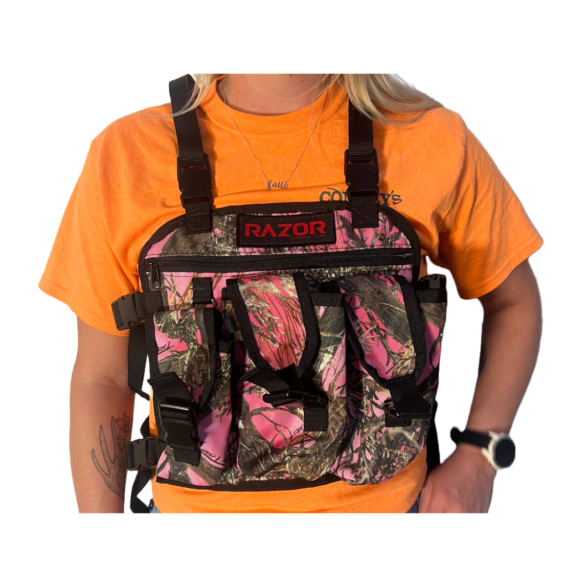 Razor Chest Pack - Camo & Orange – Conkey's Outdoors