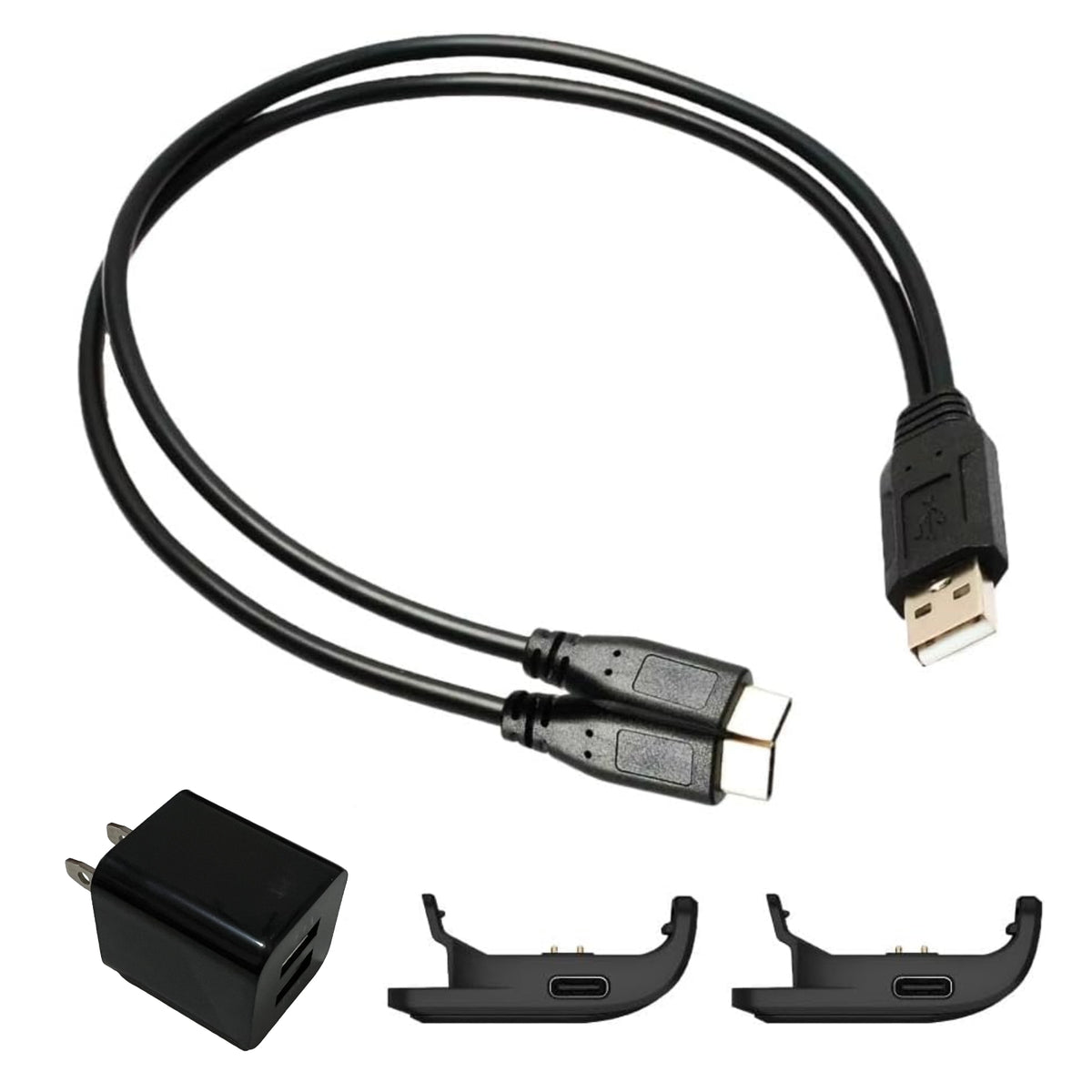 Garmin TT25 / T20 Collar Charging Bundle (2 Clips/ Splitter Cable/Wall ...