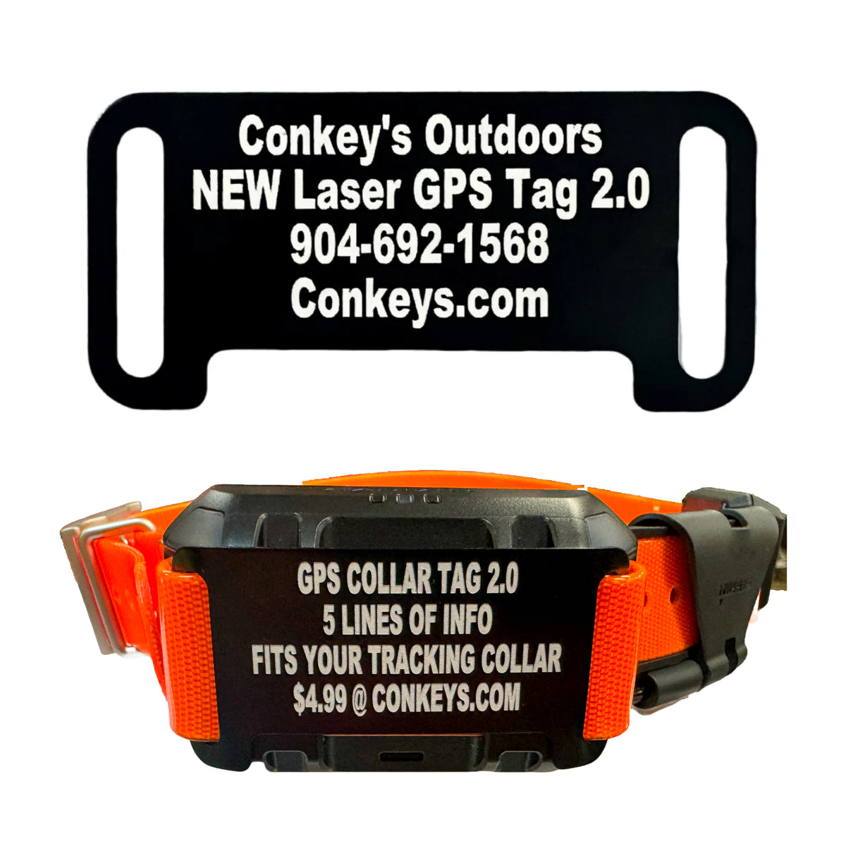 Custom GPS Collar Tags - Aluminum | Conkey's Outdoors