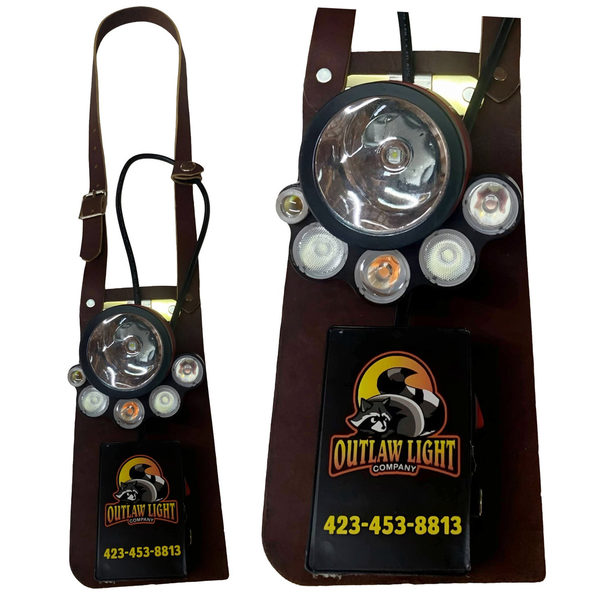 Outlaw Original Ace Pro Light on Leather Sling (Double Walk Lights wit ...