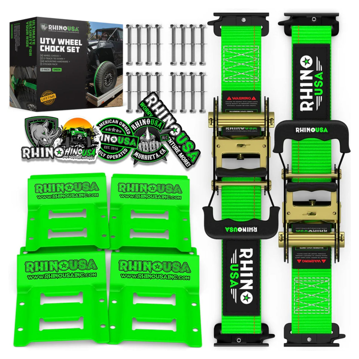 Rhino USA UTV Wheel Chock Tie-Down Kit – Conkey's Outdoors