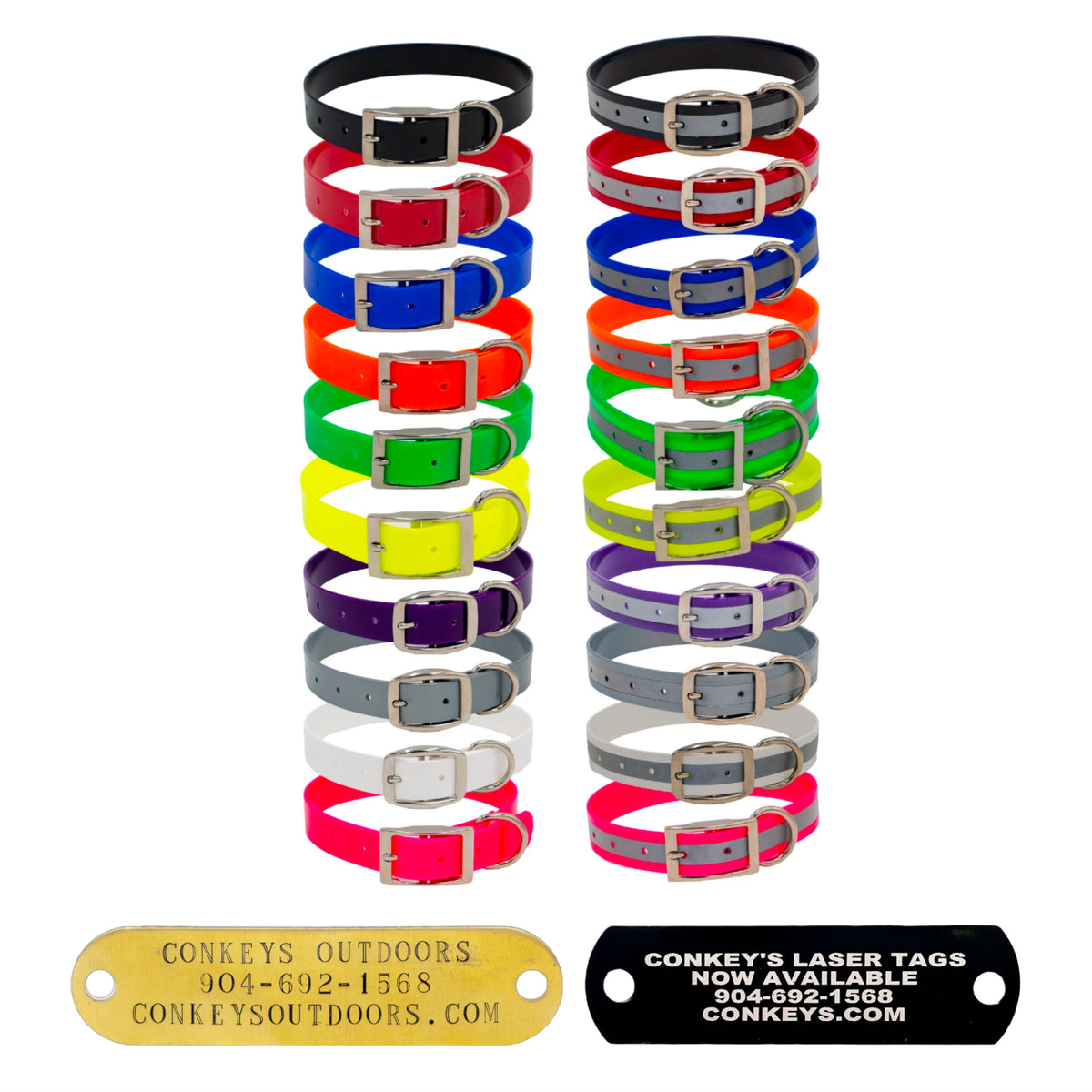 18 Day Glo Collar with D Ring (18D) Conkey's Outdoors"